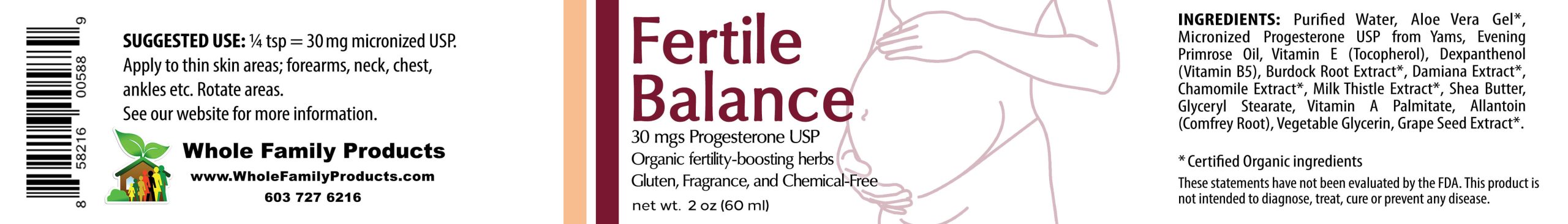Organic Progesterone Cream - Fertile Balance: Natural Alternative To ...