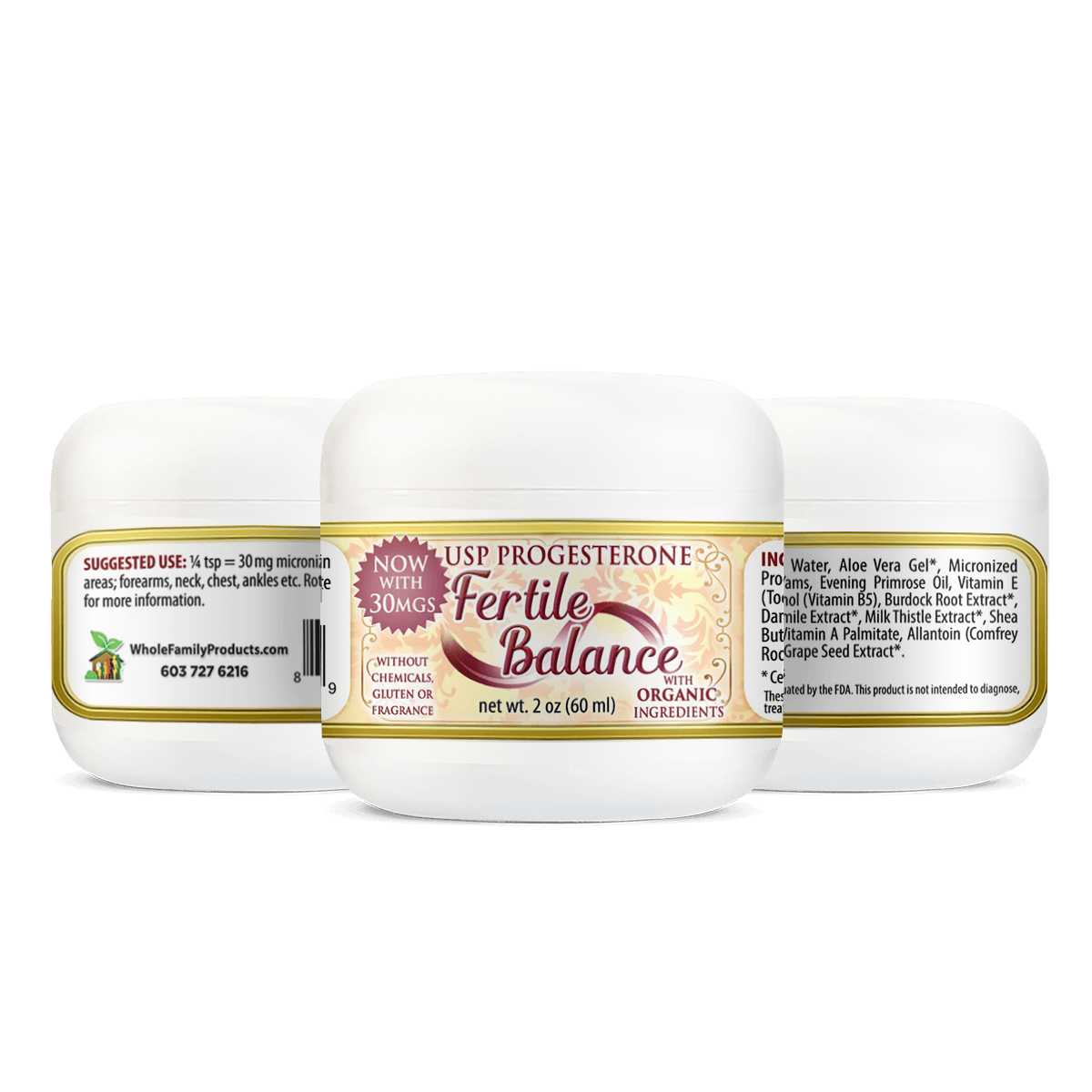Organic Progesterone Cream - Fertile Balance: Natural Alternative To ...