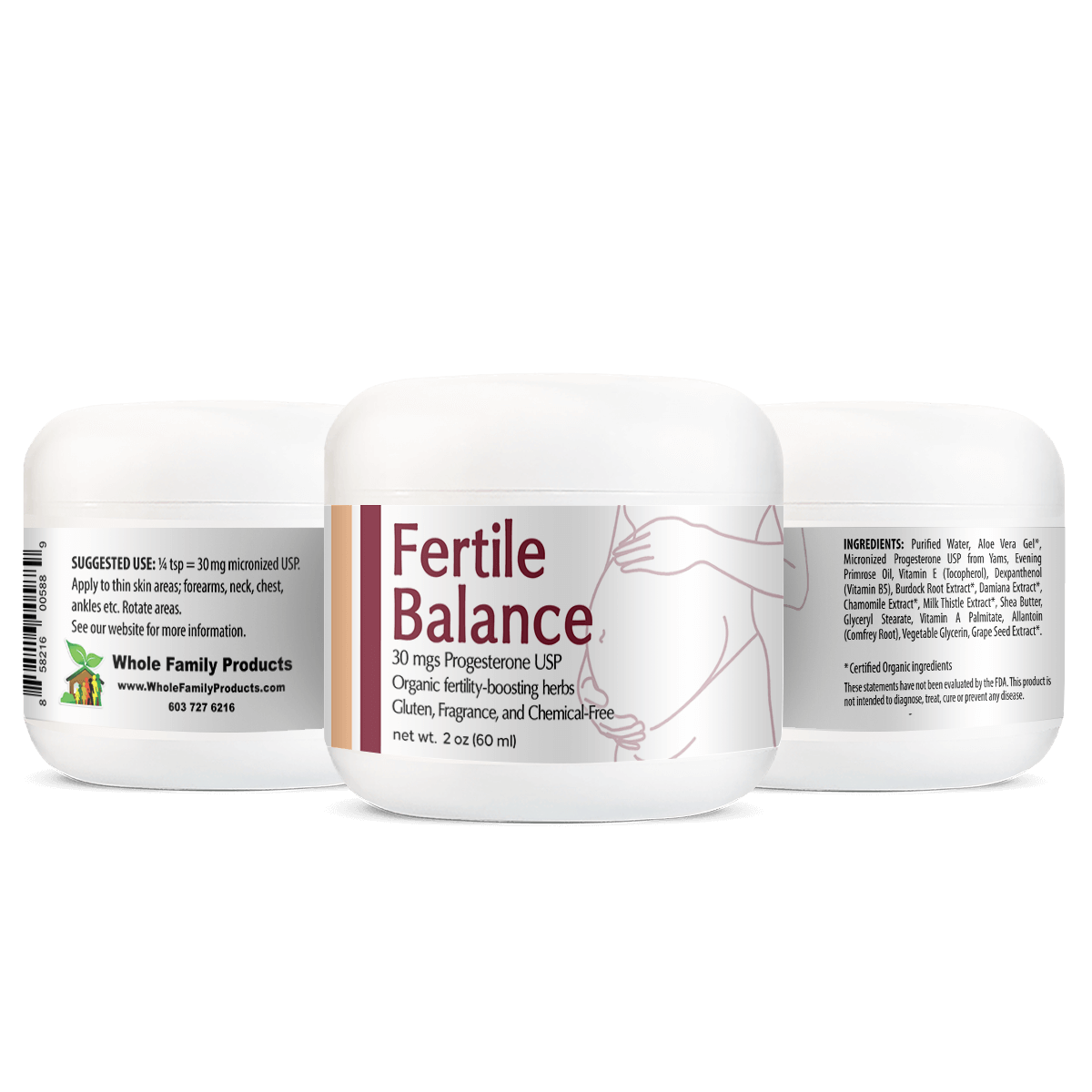 Organic Progesterone Cream - Fertile Balance: Natural Alternative To ...